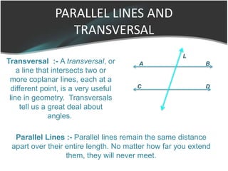 LINES AND ANGLE PPT | PPTX