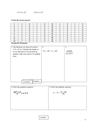Maths f4 up1 | DOC