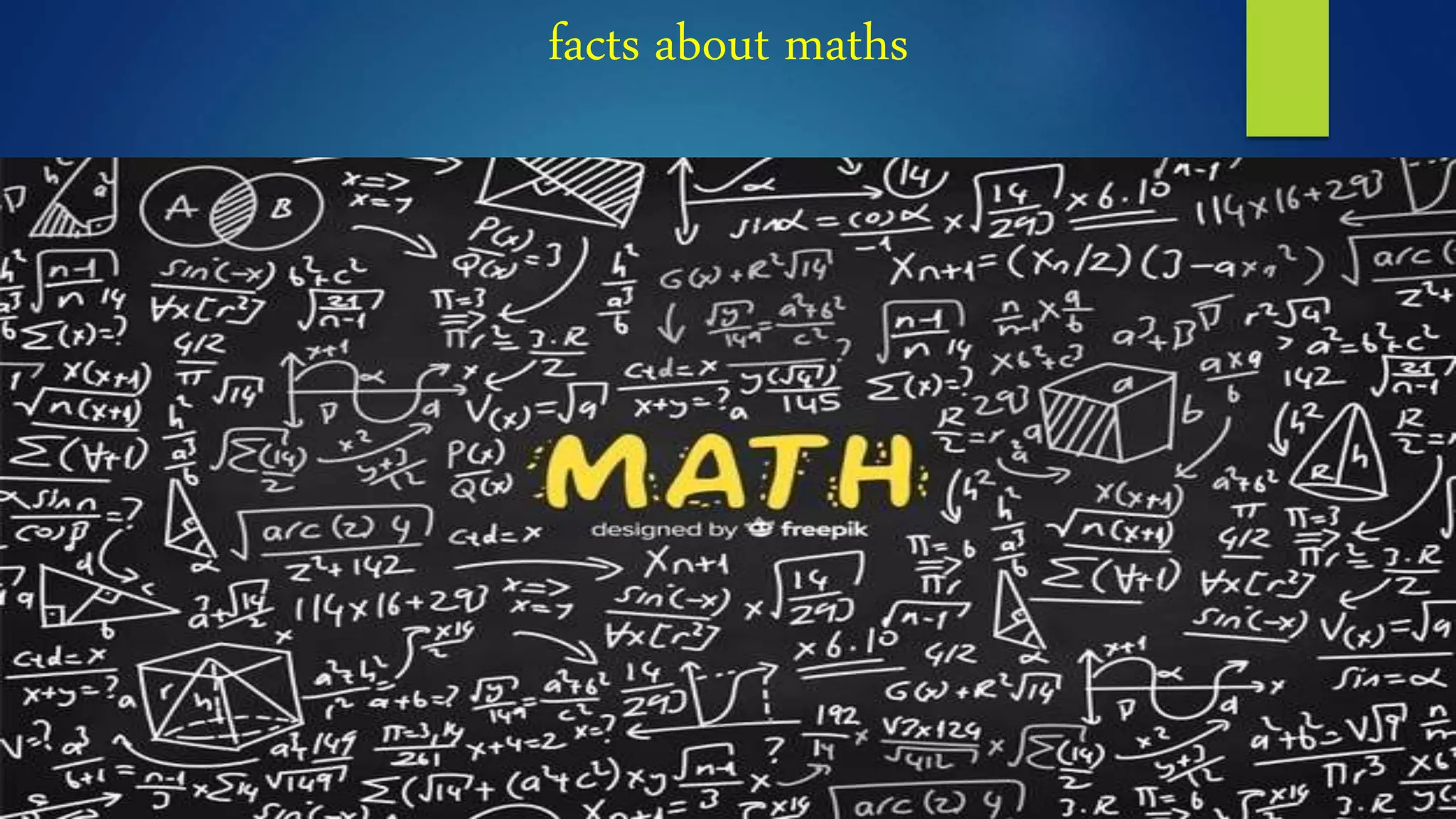 Maths fact | PPT