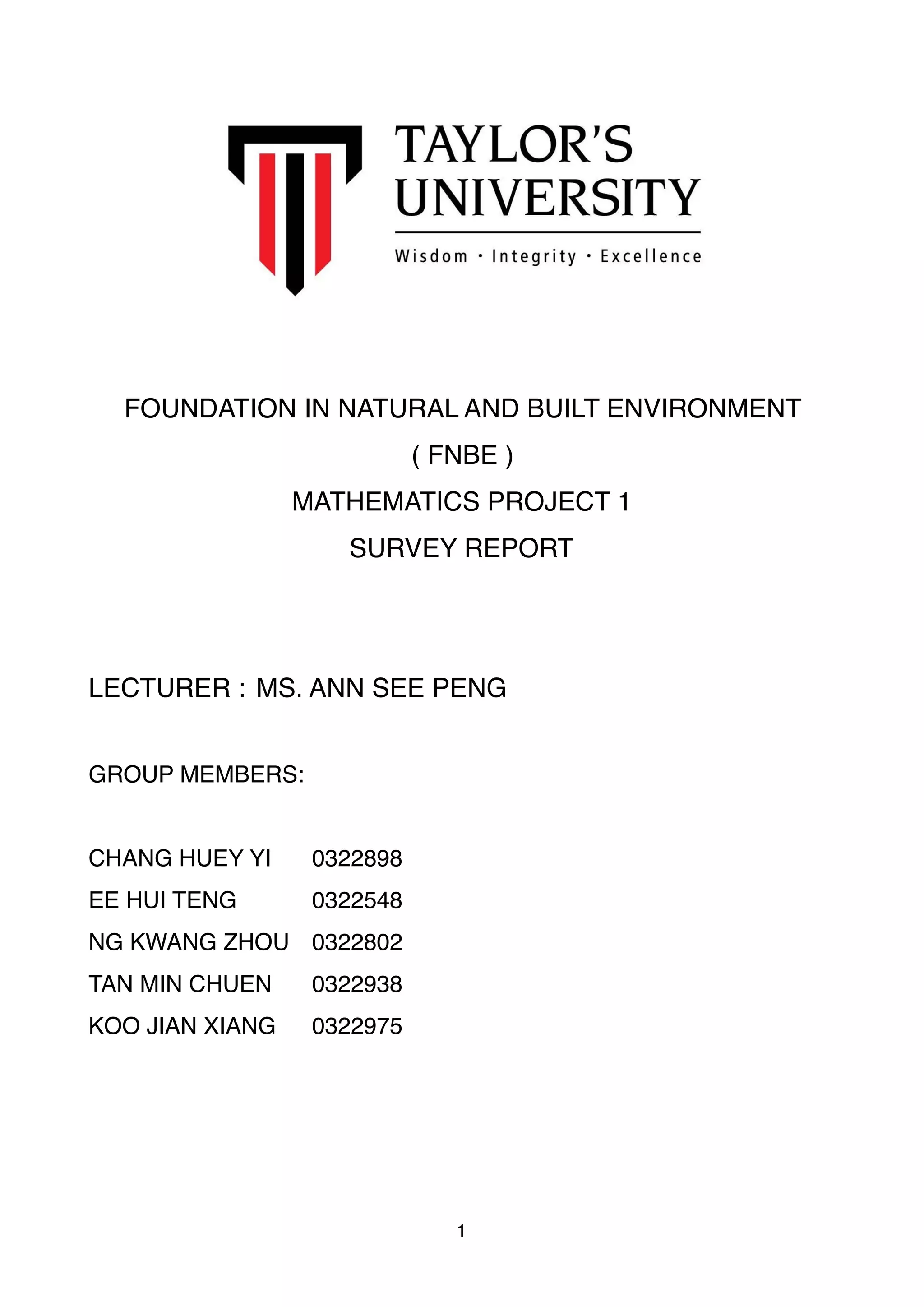 Maths final report | PDF