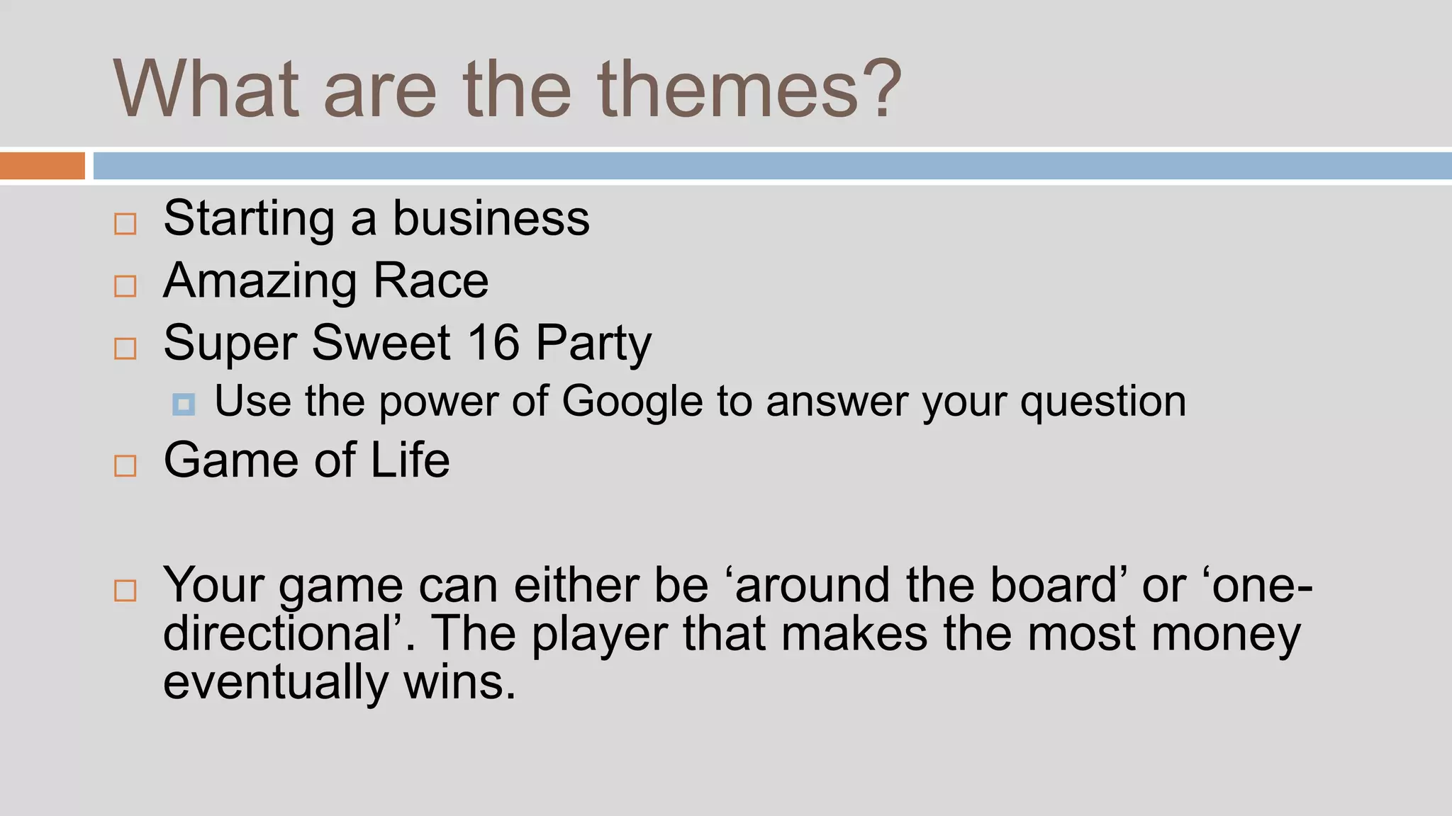 Maths Financial Literacy Game Project | PPT