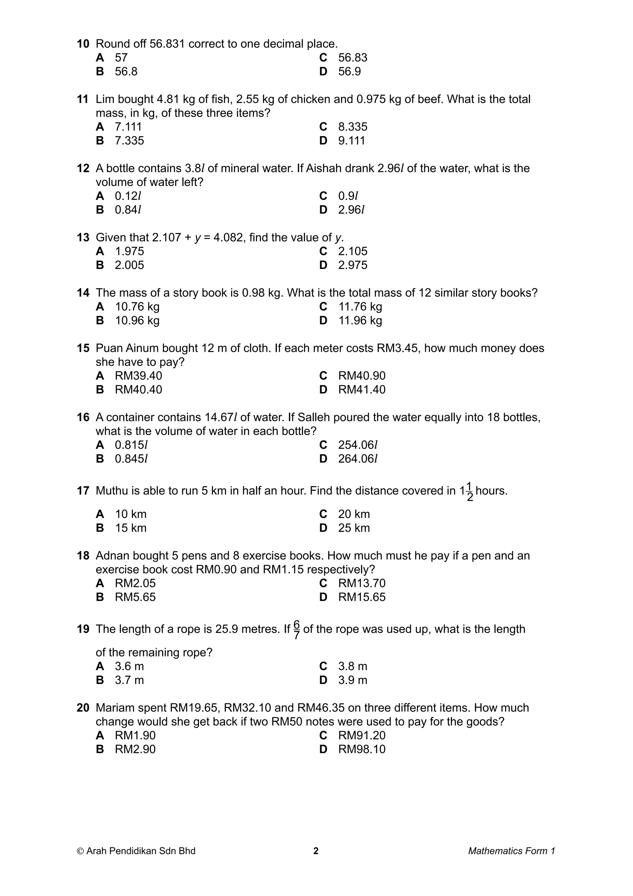 form 1_chapter_4 | PDF