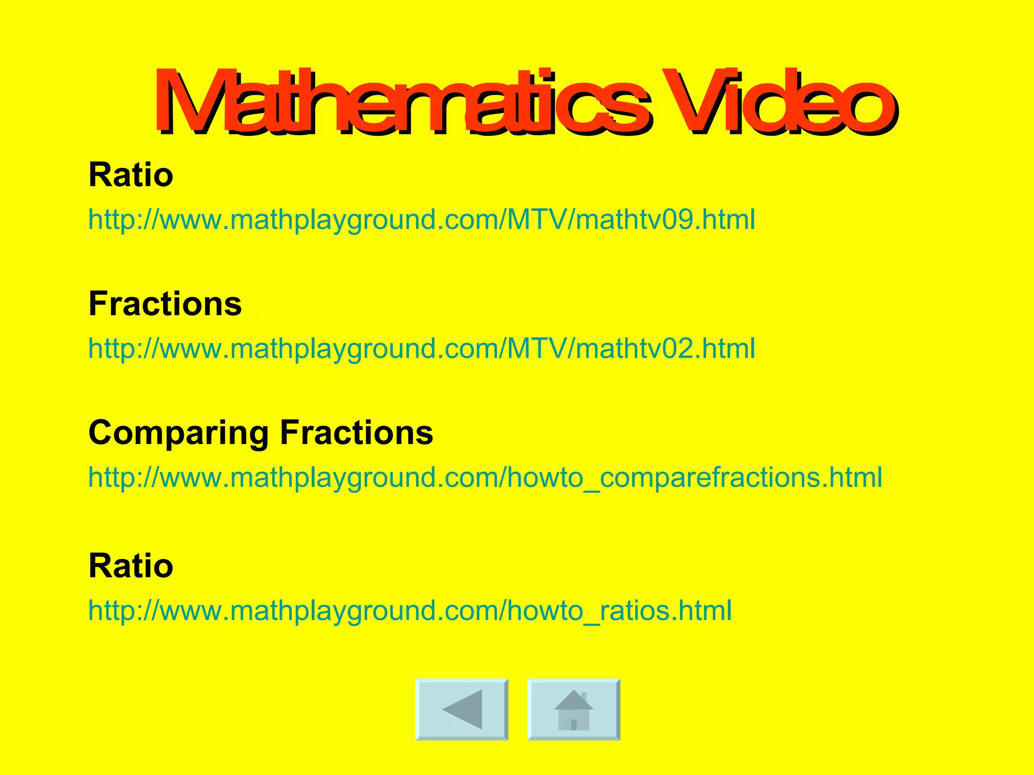 Maths Games & Videos | PPT