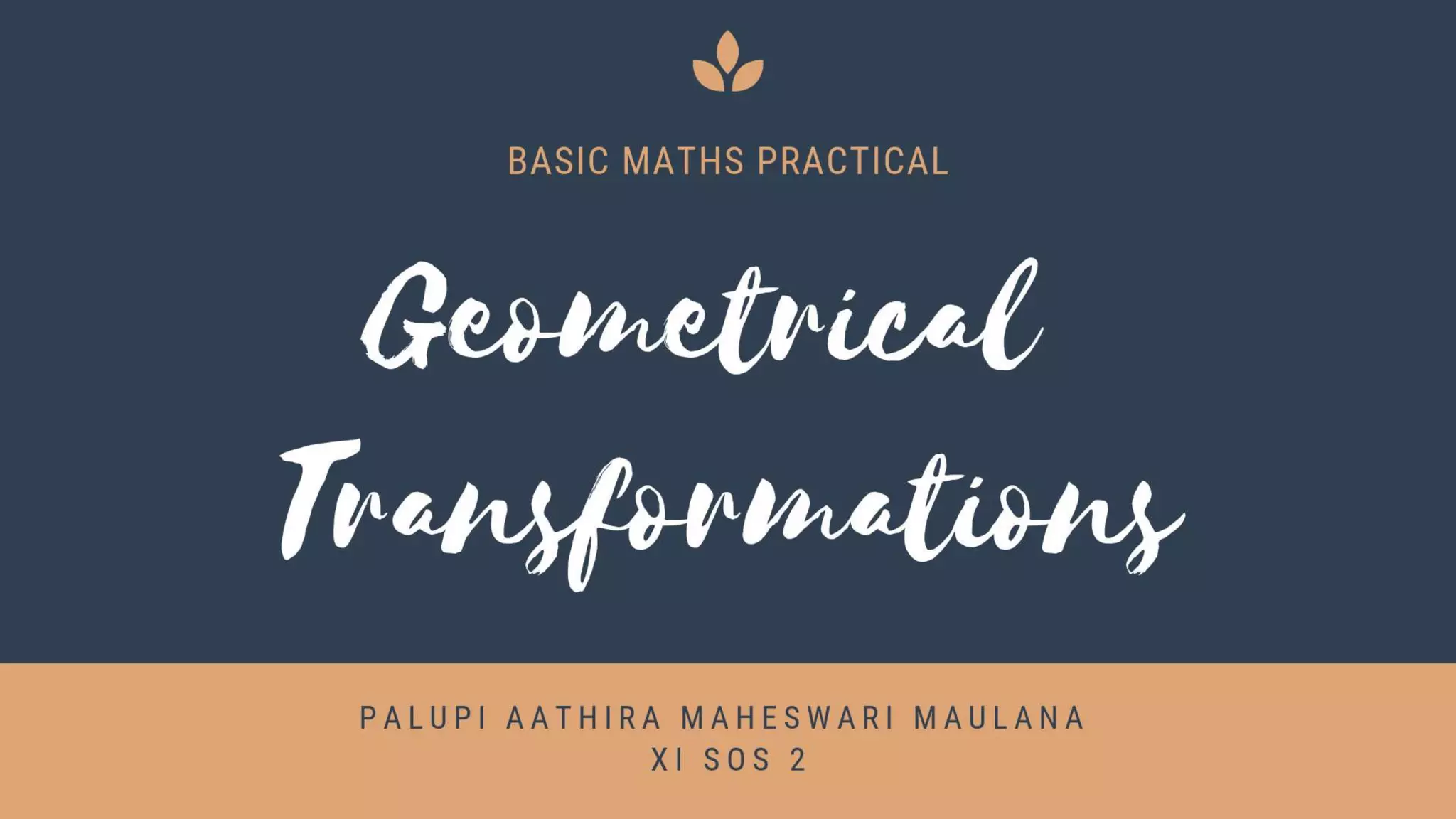 Maths Geometrical Transformation Pptx Physics Science