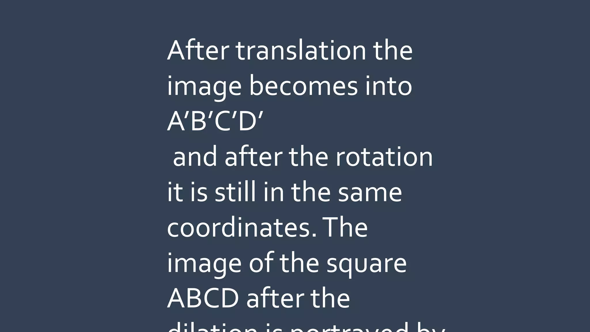 Maths geometrical transformation | PPTX | Physics | Science