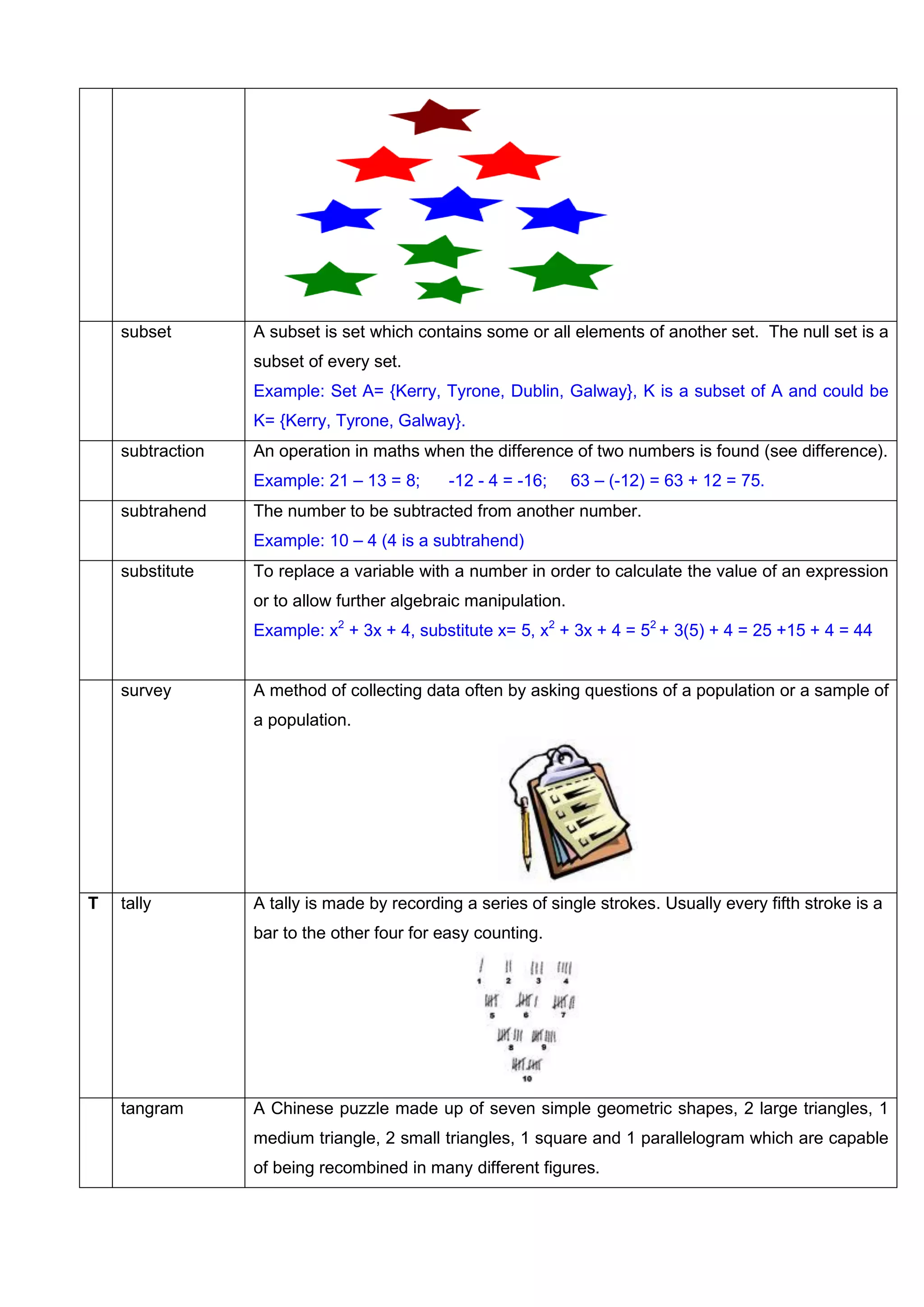 Maths glossary | PDF