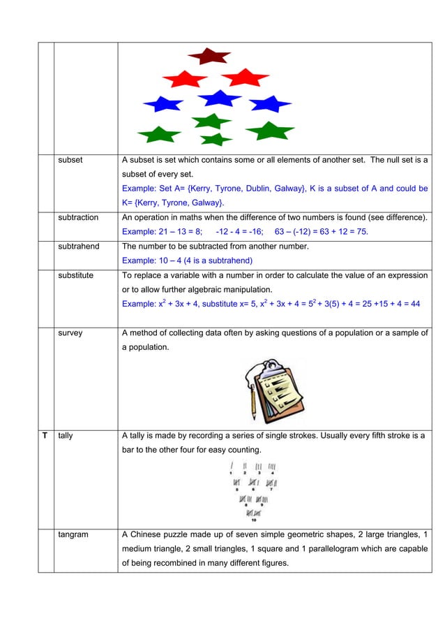 Maths glossary | PDF
