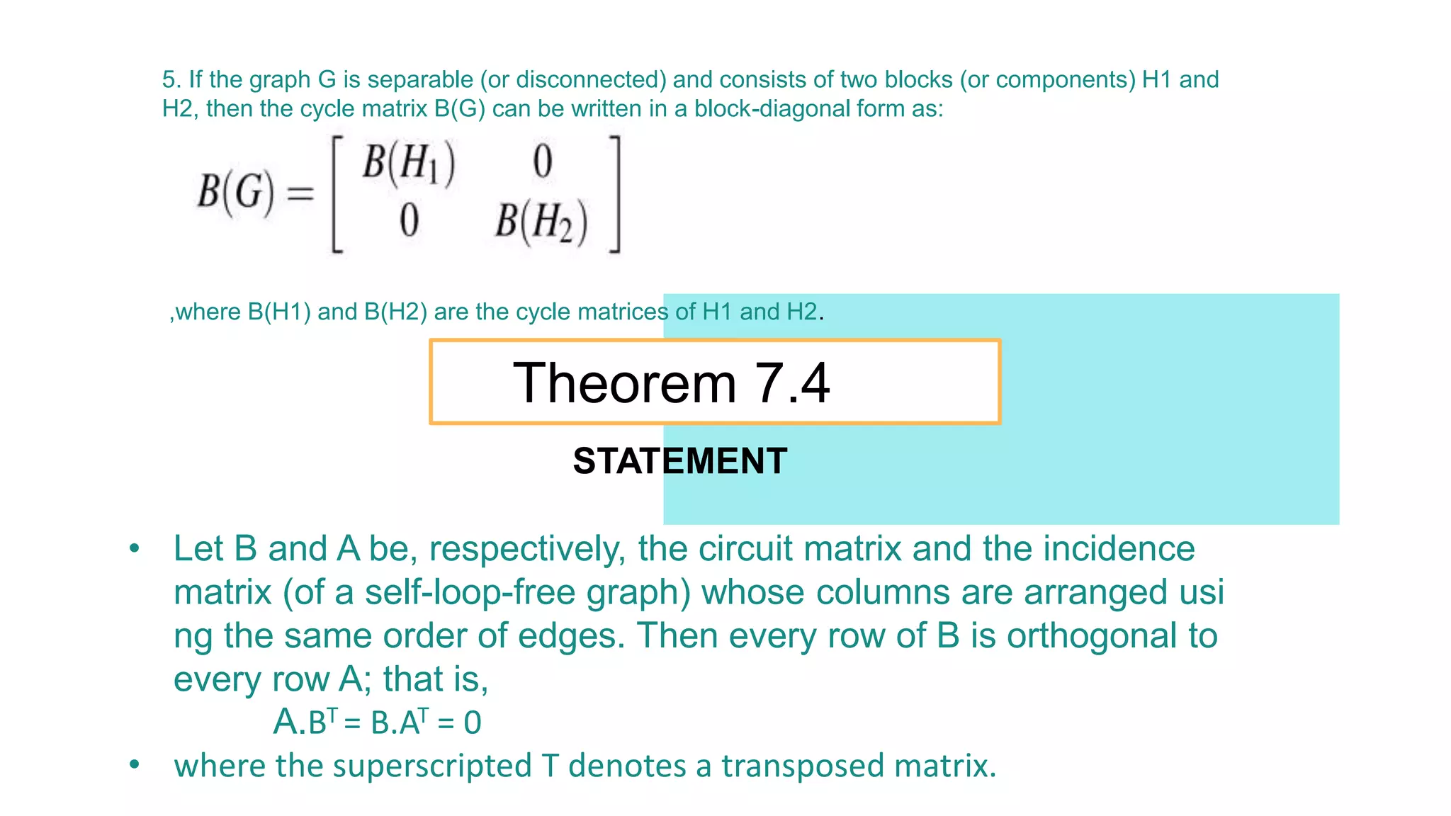 Sub matrices - Circuit Matrix | PPTX