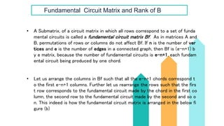 Sub matrices - Circuit Matrix | PPTX