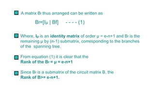 Sub matrices - Circuit Matrix | PPTX