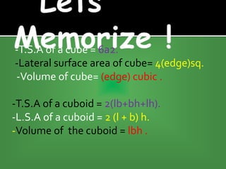 Area and Volume | PPTX