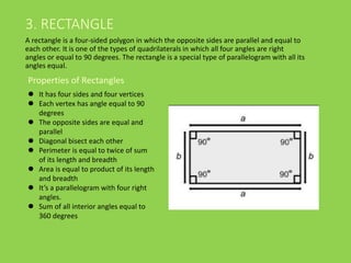 Maths Holiday Homework about quadrilaterals | PPT