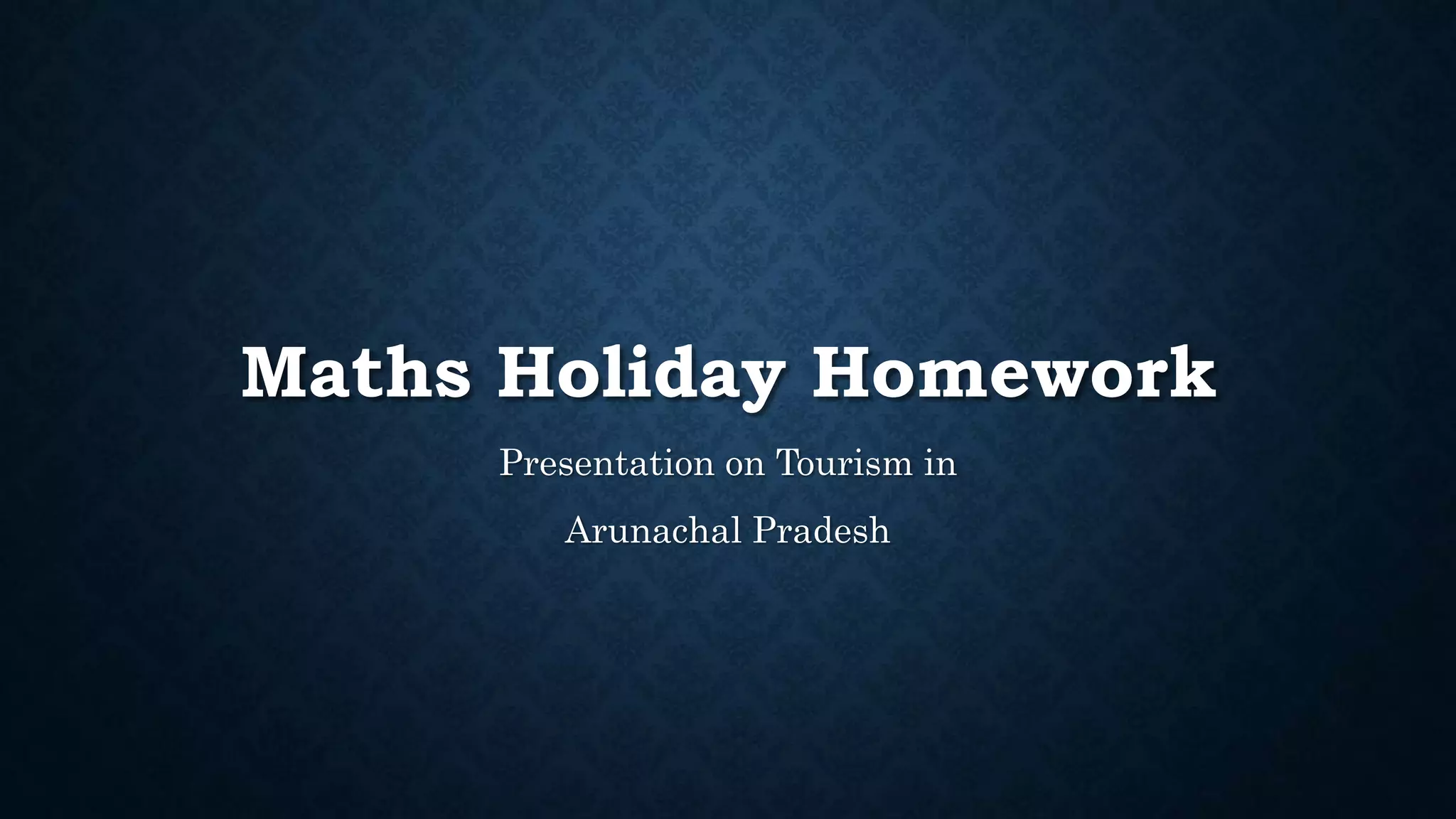 Maths Holiday Homework.pptx