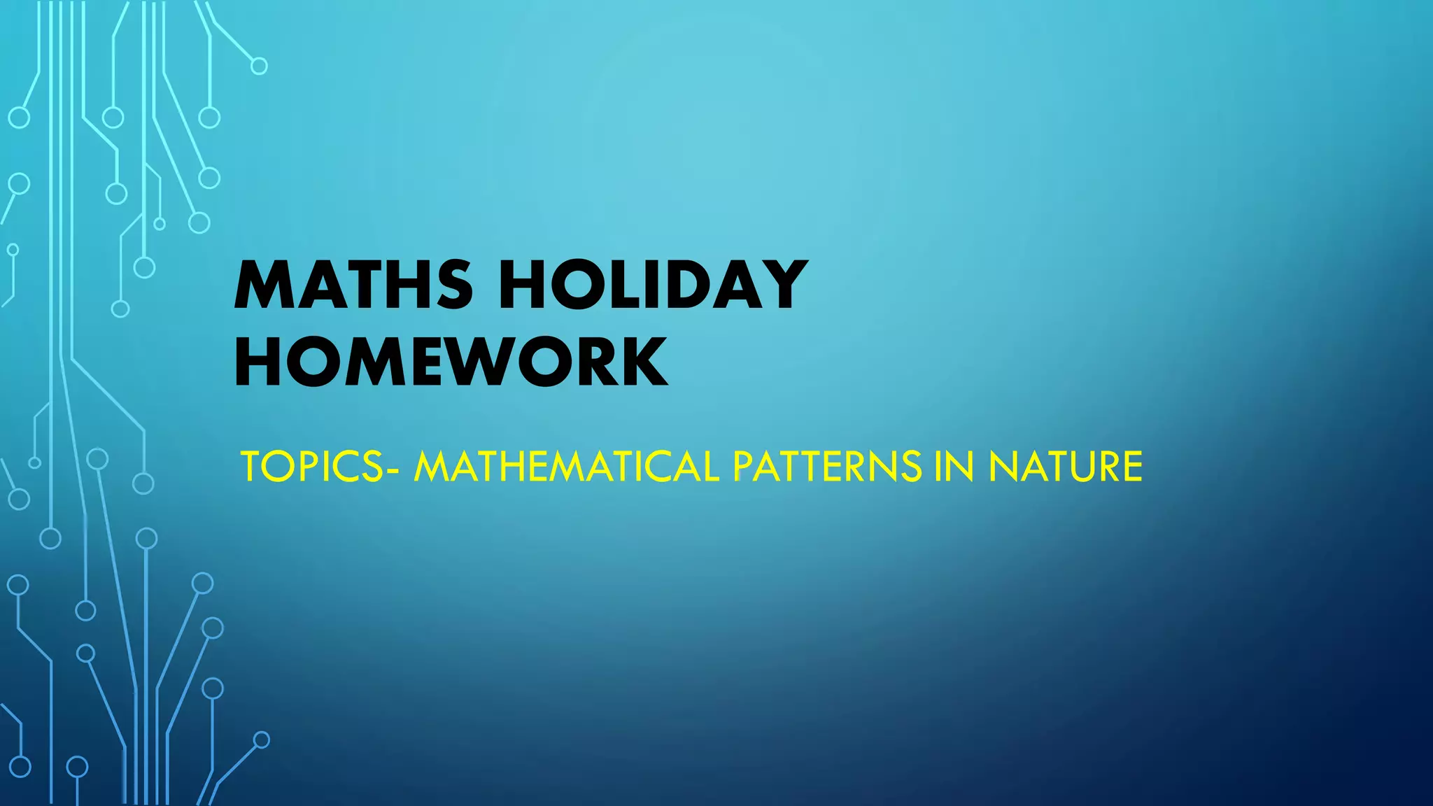 Mathematical patterns in nature | PDF