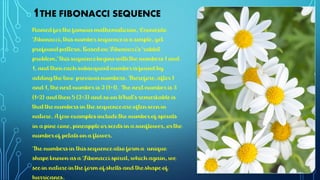 Mathematical patterns in nature | PDF