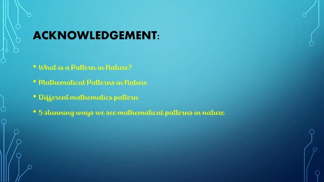 Mathematical patterns in nature | PDF | Geography | Science