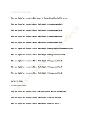 Math Short Tricks ( english) | PDF