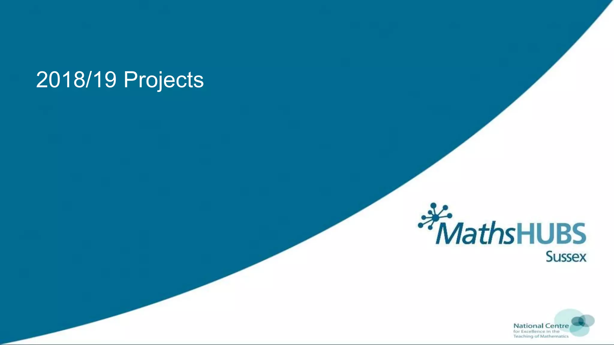 Maths hub workgroup overview 2018 19 | PPTX