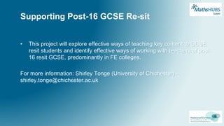 Maths hub workgroup overview 2018 19 | PPTX