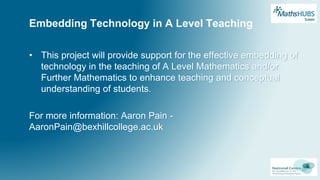 Maths hub workgroup overview 2018 19 | PPTX