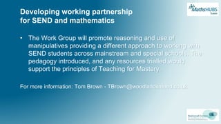 Maths hub workgroup overview 2018 19 | PPTX