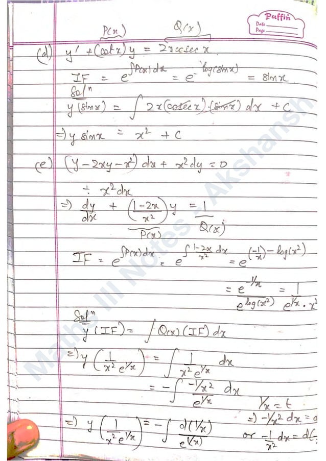 Advanced Mathematics | PDF