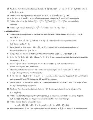 Maths important questions for 2018 | PDF | Physics | Science
