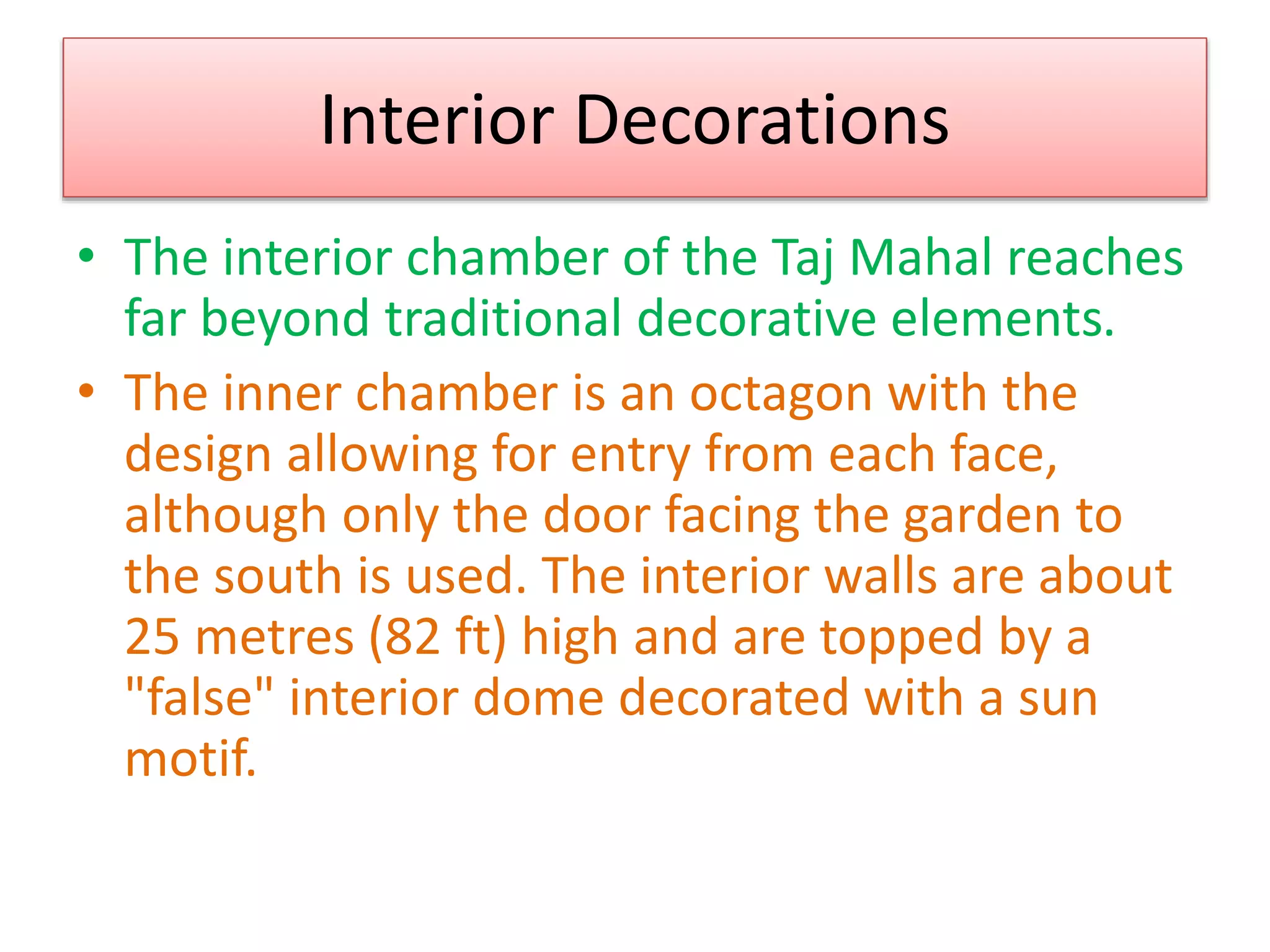 Maths in architecture of the taj mahal | PPTX