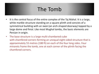 Maths in architecture of the taj mahal | PPTX
