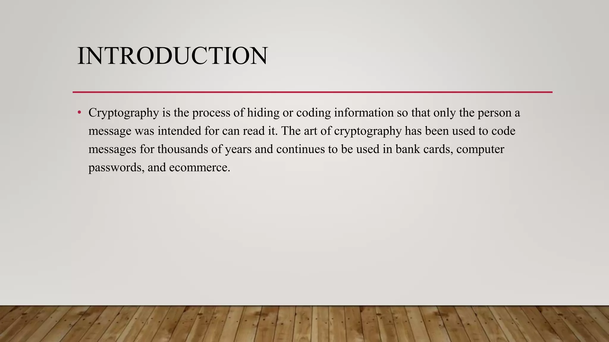 Maths in Cryptography final.pptx | Technology & Computing