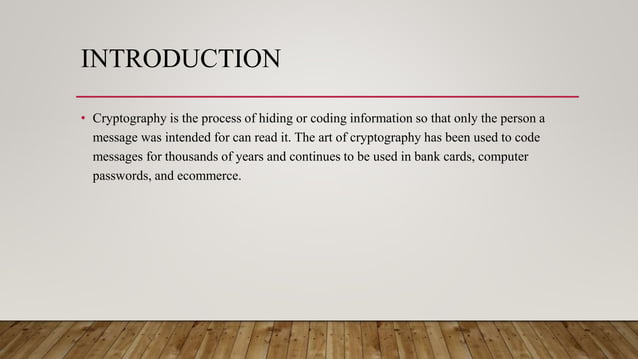 Maths in Cryptography final.pptx | Technology & Computing