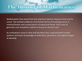 Maths in daily life | PPTX