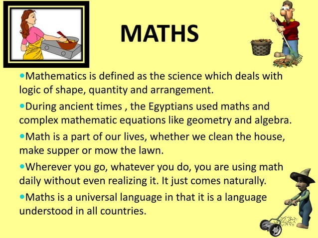 Maths in daily life | PPTX