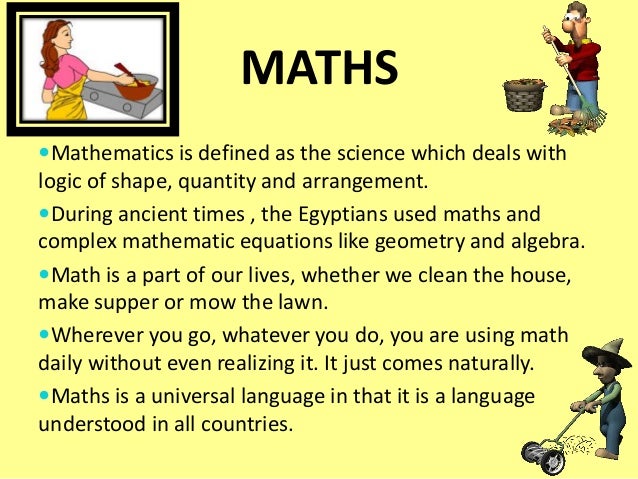 Maths In Daily Life Maths In Daily Life