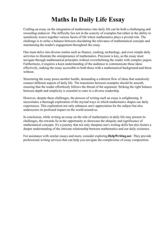 Maths In Daily Life Essay.pdf