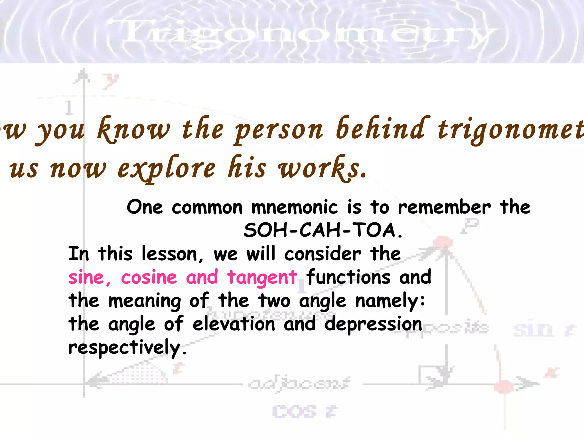 Math Sine,Cos,Tangent | PPT