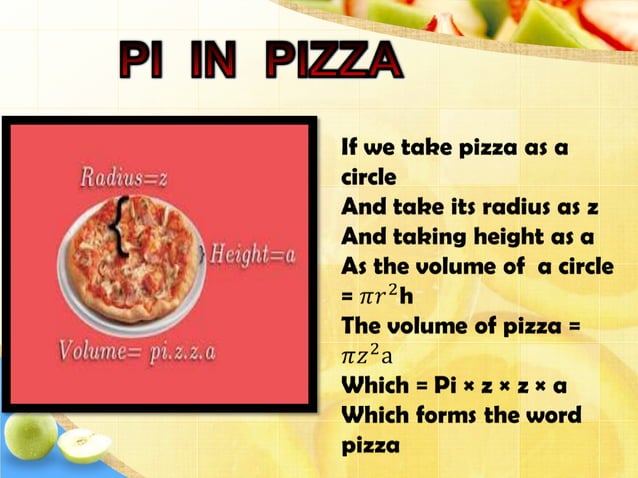 Maths in food | PPTX