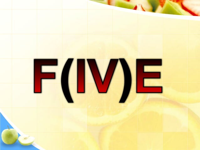 Maths in food | PPTX