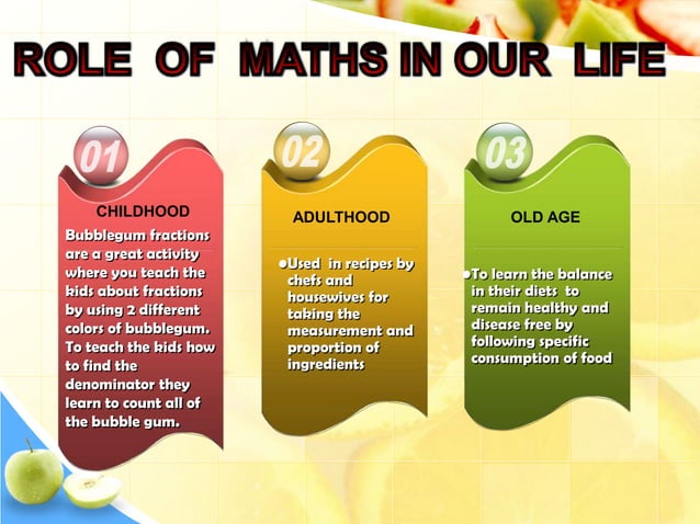 Maths in food | PPTX