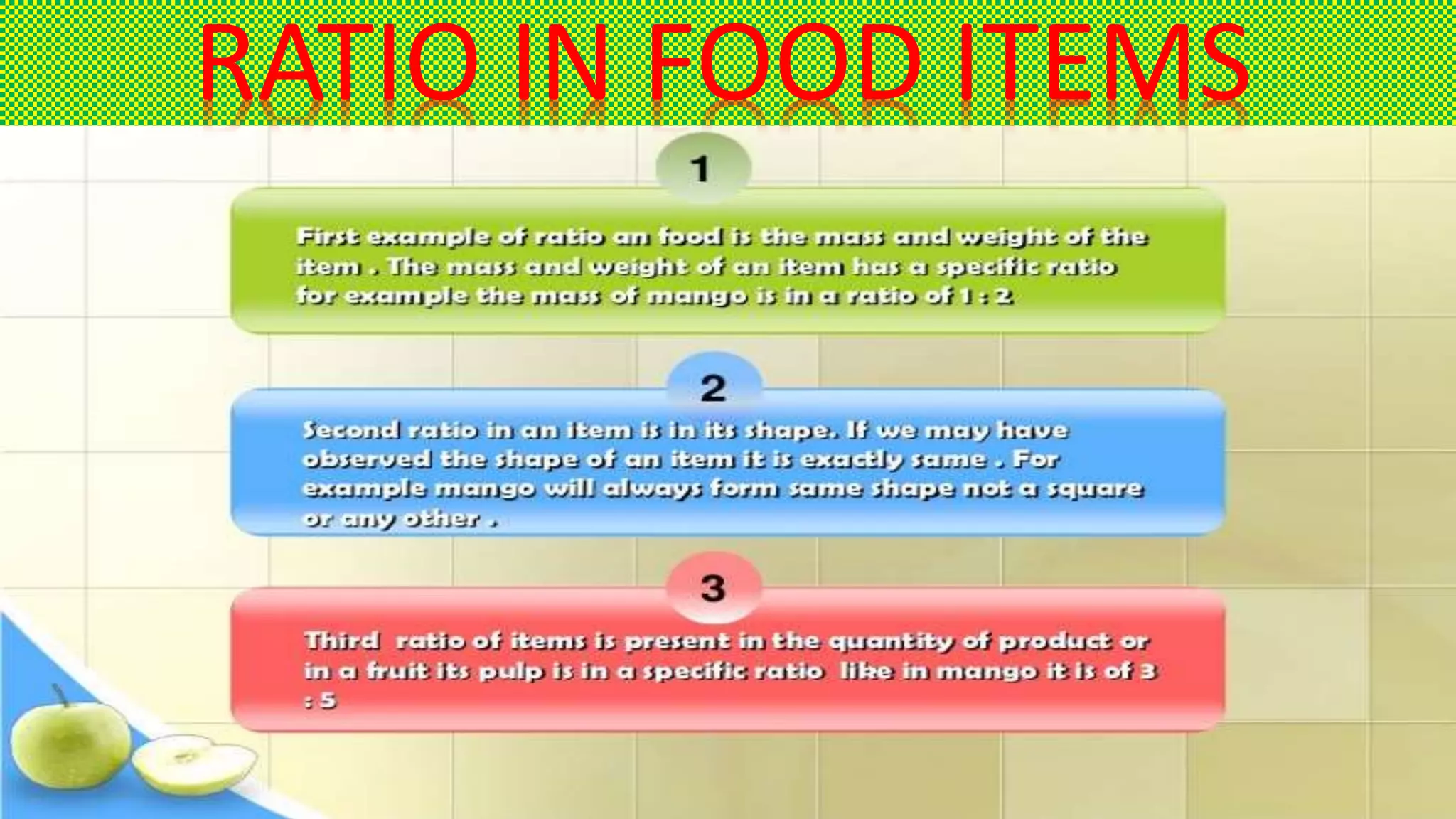 Maths in food ppt | PPTX
