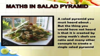 Maths in food ppt | PPTX