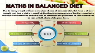 Maths in food ppt | PPTX