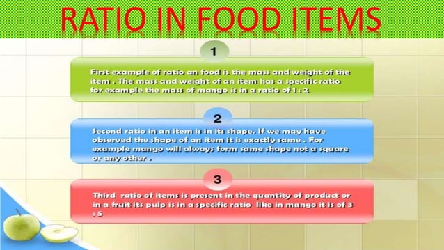 Maths in food ppt | PPTX