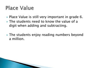 Maths in Grade 5/6 | PPTX