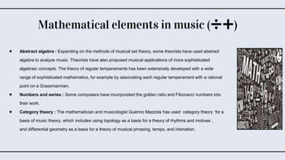 Class 12th presentation on maths in music | PPTX
