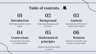 Class 12th presentation on maths in music | PPTX