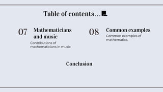Class 12th presentation on maths in music | PPTX