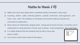 Class 12th presentation on maths in music | PPTX
