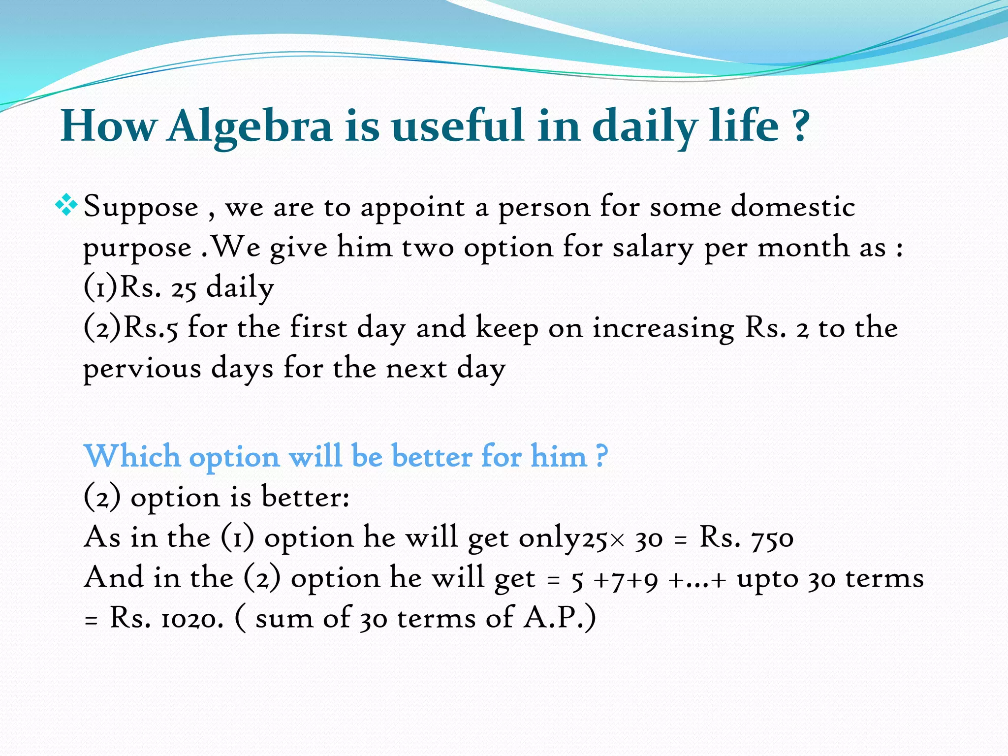 Maths in Our Daily Life | PPSX