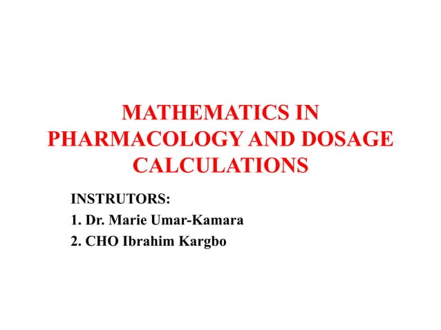 Maths in Pharmacology (BSN).pptx